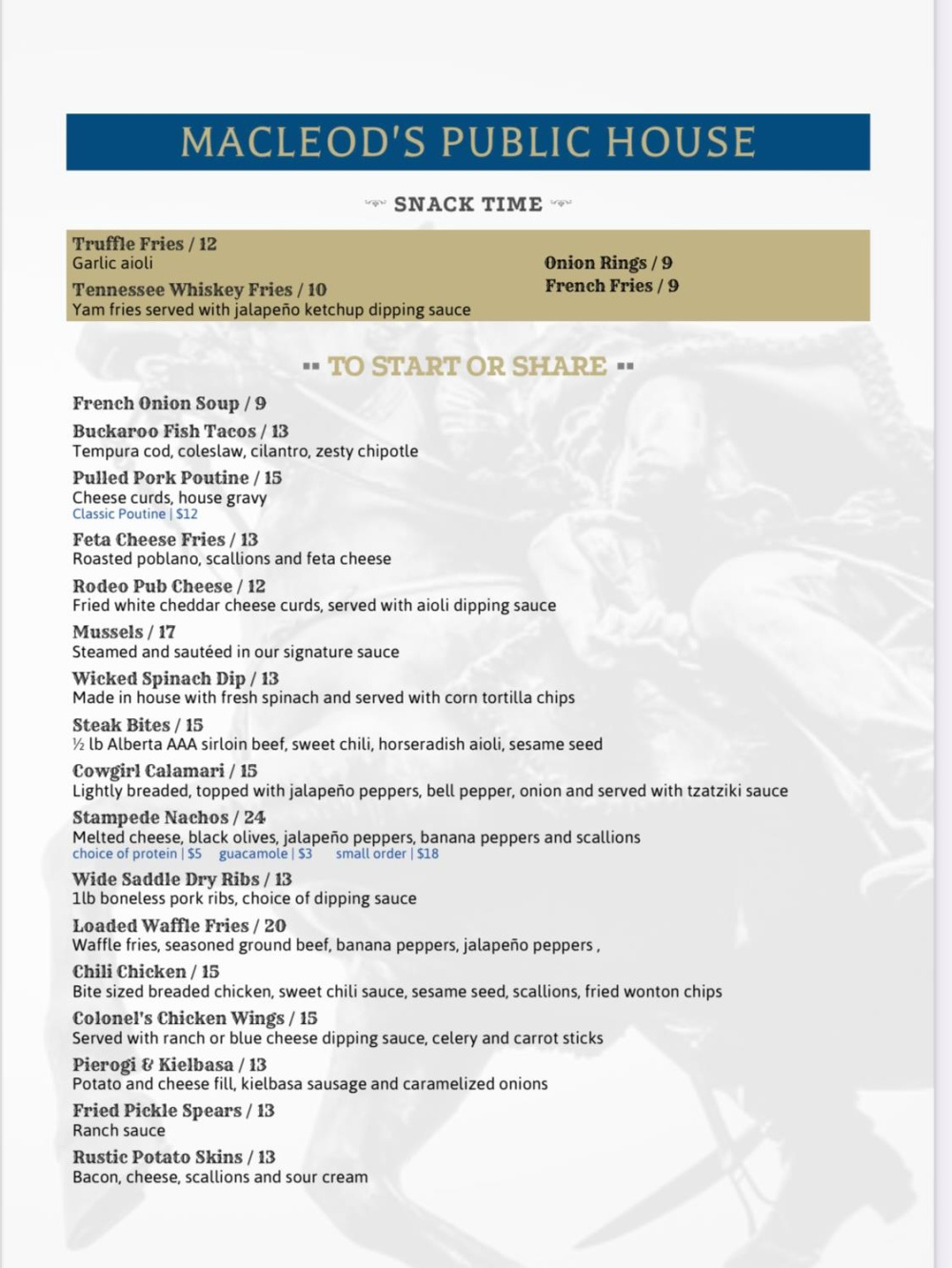 Macleod's Public House, Calgary - Menu, Reviews (51) - Restaurantji