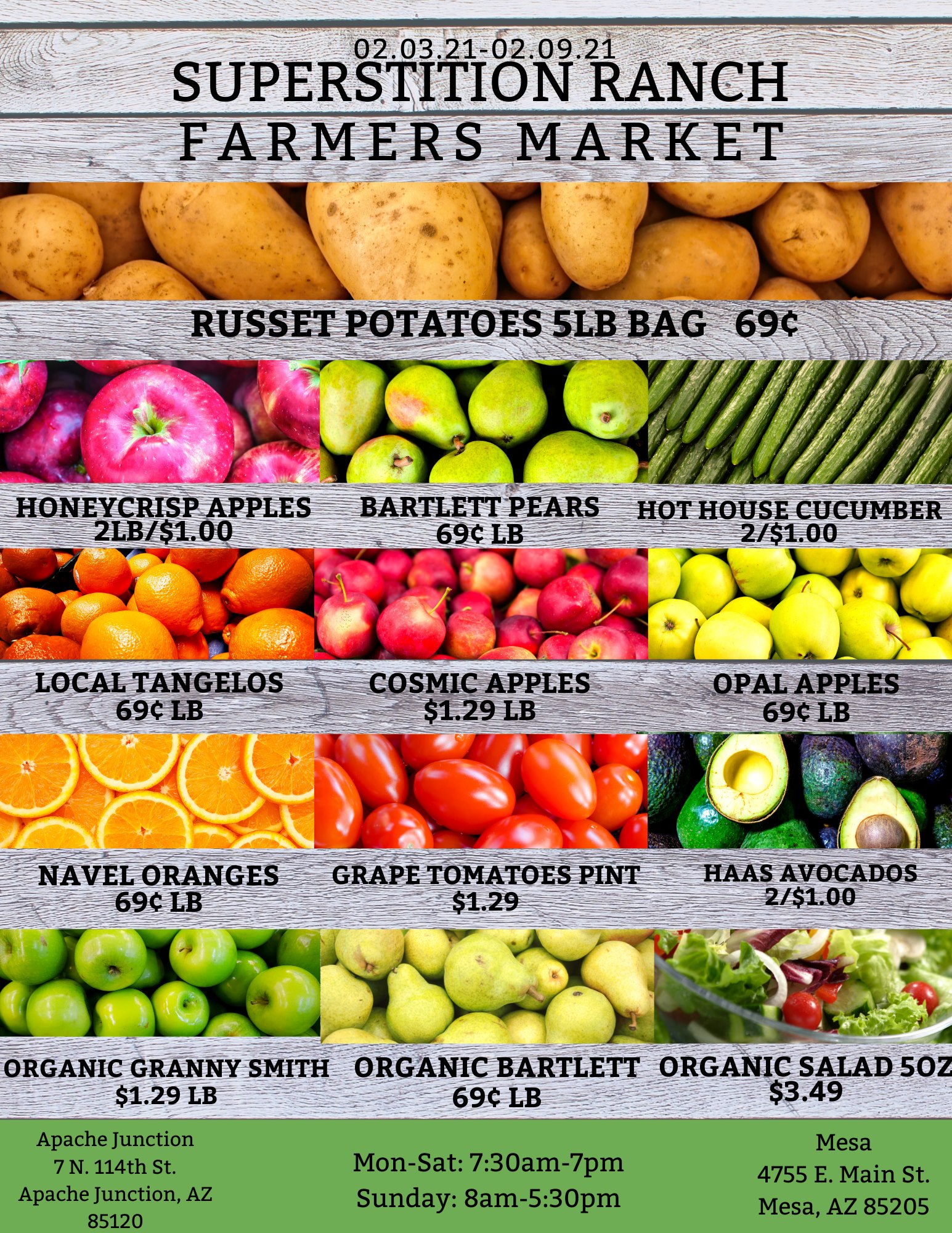SUPERSTITION RANCH FARMERS MARKET - Apache Junction AZ - Hours ...